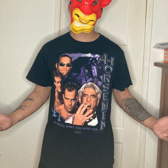 Shirts | Vintage Wcw Nwo Wwf Shirt Large | Poshmark